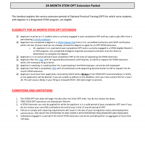 How do I apply for the STEM OPT extension? | International Students and ...